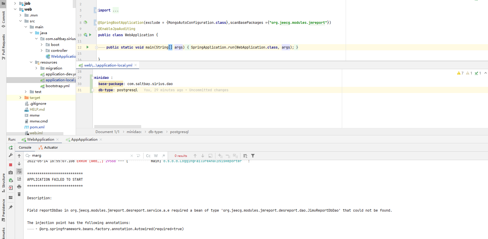spring boot jpa 集成报错 · Issue #995 · jeecgboot/jimureport · GitHub